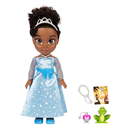 Disney Princess Tiana Doll My Singing Friend Tiana & Naveen Frog Plus Accessories - Tiana Sings Almost There and Talks for Girls Ages 3+