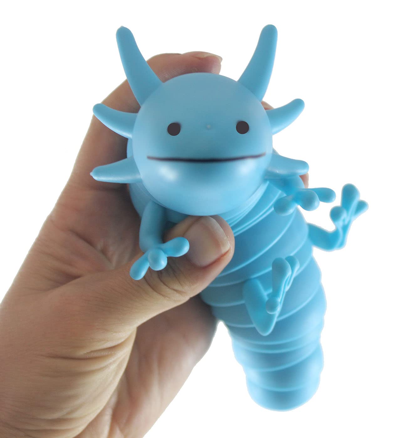 Axolotl and Dolphin Fidget - Large Wiggle Articulated Jointed Moving Axolotyl Toy - Unique Gift (Random Colors)