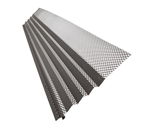 Amerimax Home Products 638010 Hoover Dam Gutter Guard, Dark Gray, 10 Count (Pack of 1)