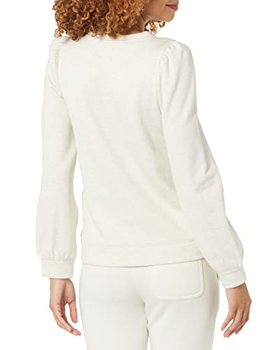 Amazon Aware Women's Puff Sleeve Sweatshirt (Available in Plus Size), Oatmeal Heather, Small