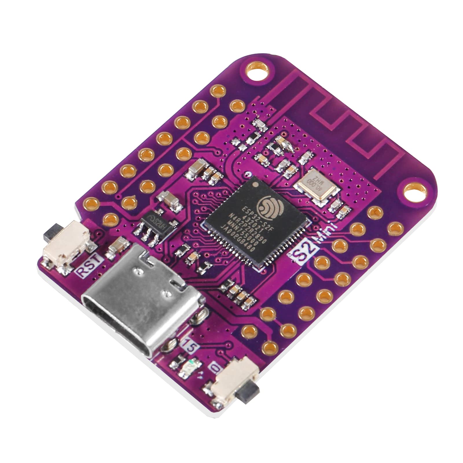 ALAMSCN 2PCS Wemos/Lolin ESP32 S2 Mini WiFi IOT Board Based ESP32-S2FN4R2 4MB Flash 2MB PSRAM Type-C Connection Compatible with MicroPython