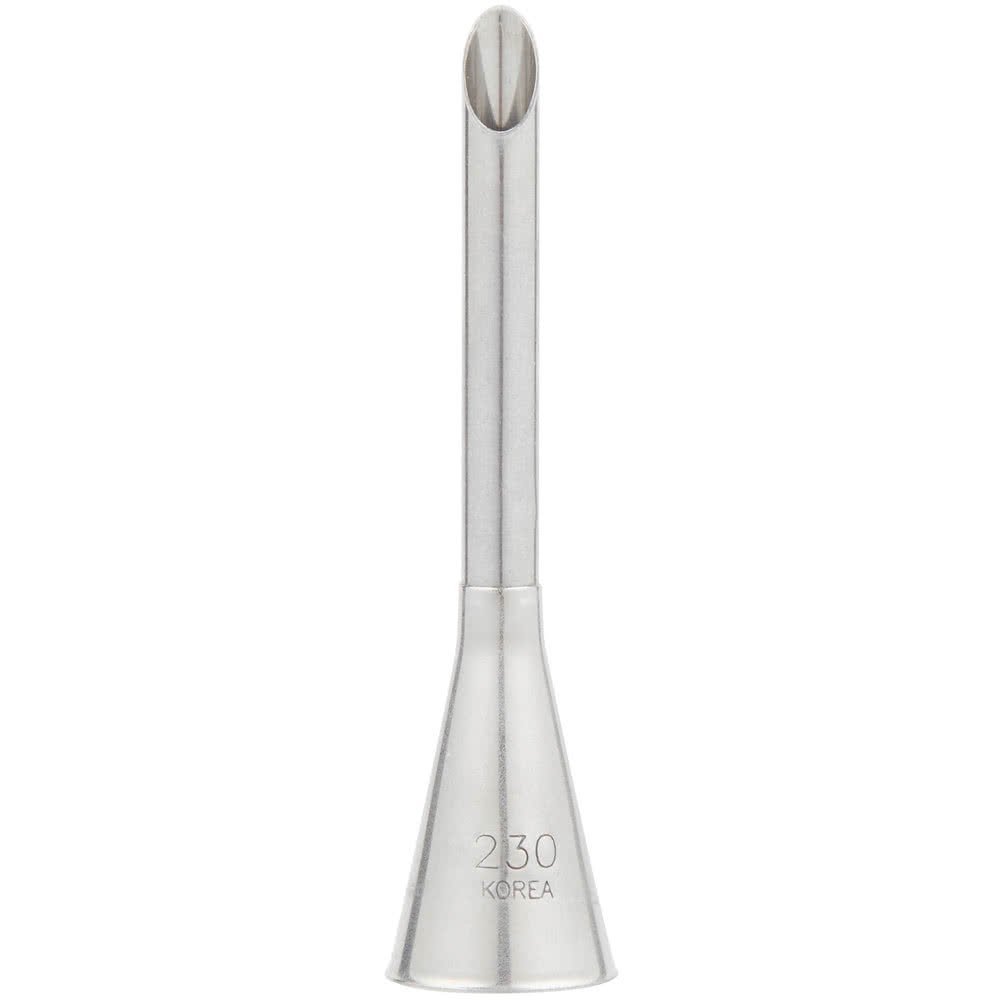 Ateco 230 2 7/8" Bismark Metal Piping Tip - Great for filling donuts, cupcakes, elclairs, and other pastries