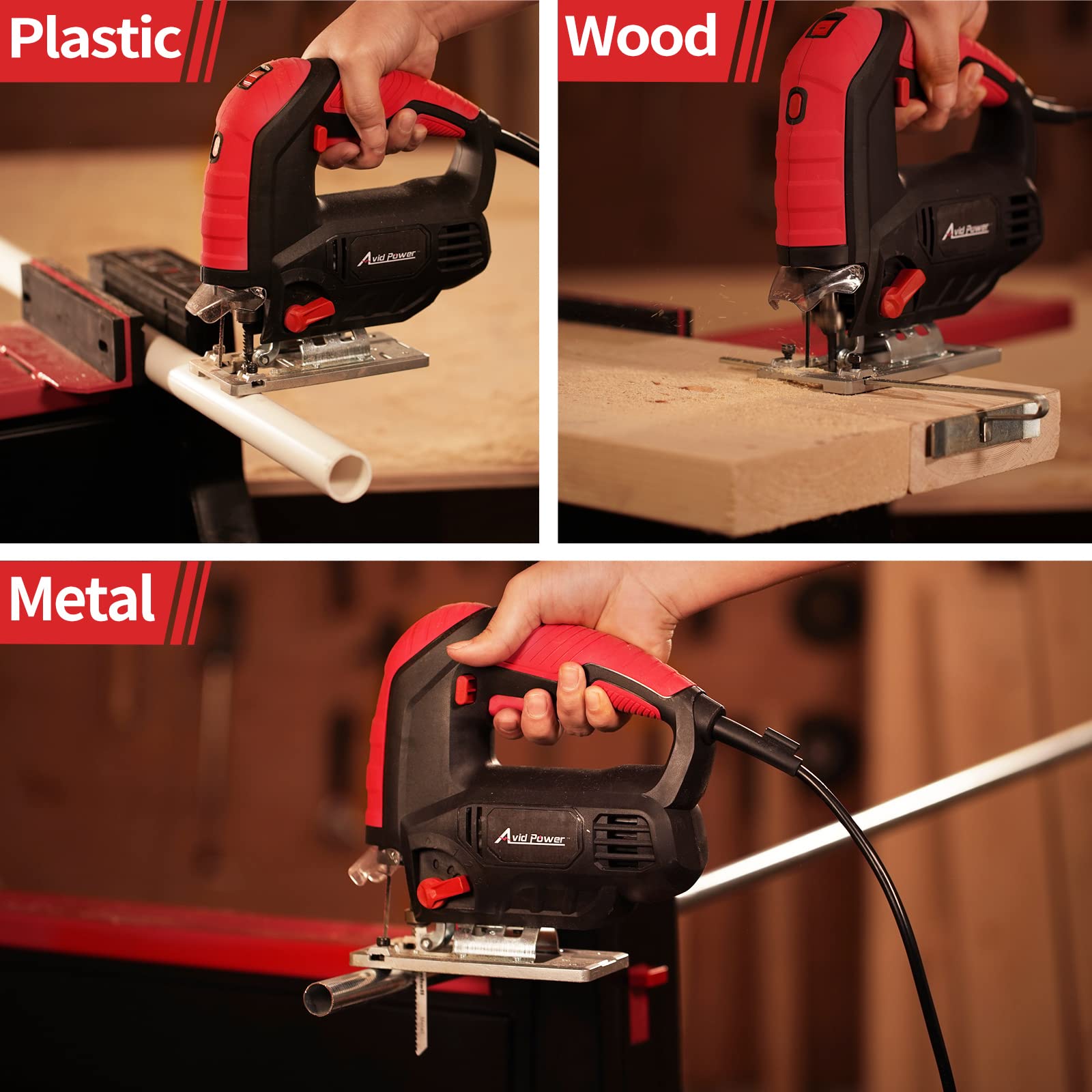 AVID POWER Rotary Tool Bundle with 7.0A 3000 SPM Jig Saw
