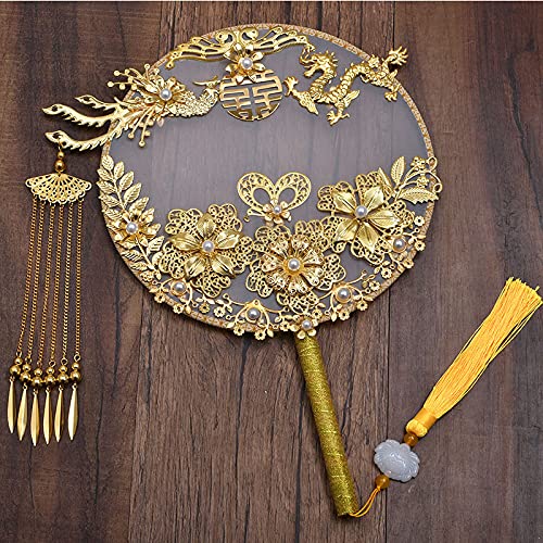 Albert Decoofa Antique Bride Xiuhe Wedding Chinese Show Wo Dress Chinese Hanfu Hand-held Flowers (Color : 2)