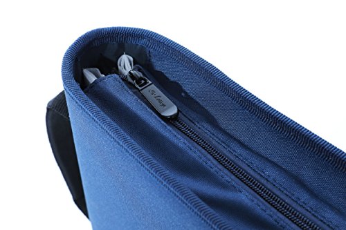 DVD CD Storage Case with Extra Wide Title Cover Pages for Blu Ray Movie Music Audio Media Disk (Portable Carrying Binder Holder Wallet Album Home Organizer)- Blue, 192 Disk Units, 96 Booklet Pockets