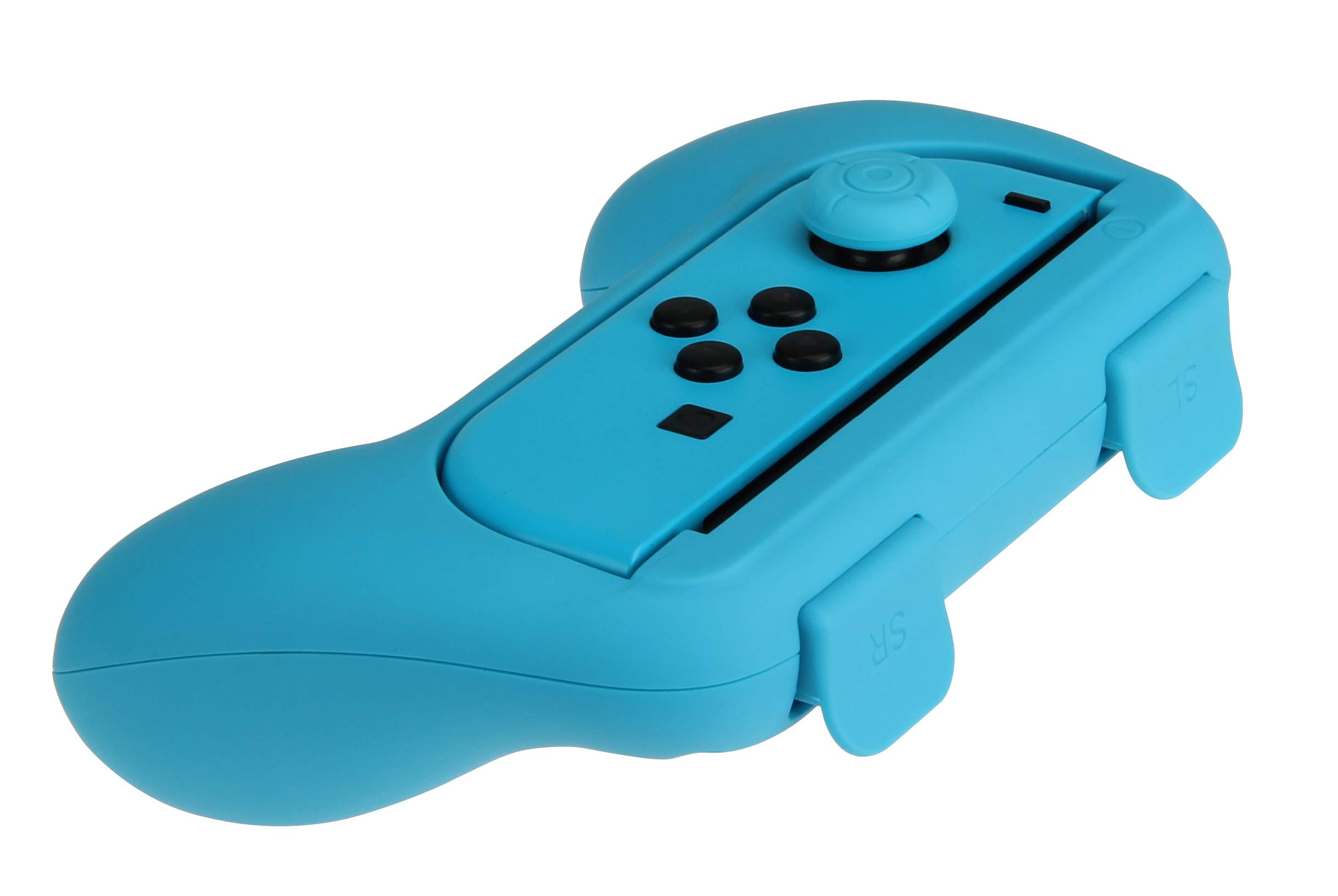 Amazon Basics Grip Kit for Nintendo Switch Joy-Con Controllers - Blue