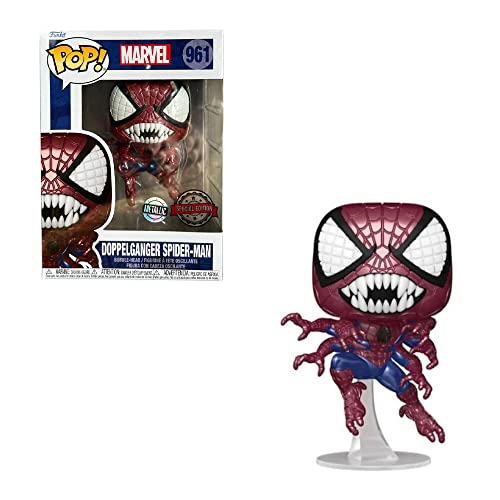 Funko Pop Marvel Spiderman Doppelganger #961 Metallic β Exclusive Special Edition β FUN59175 Figure, Multicoloured, One Size