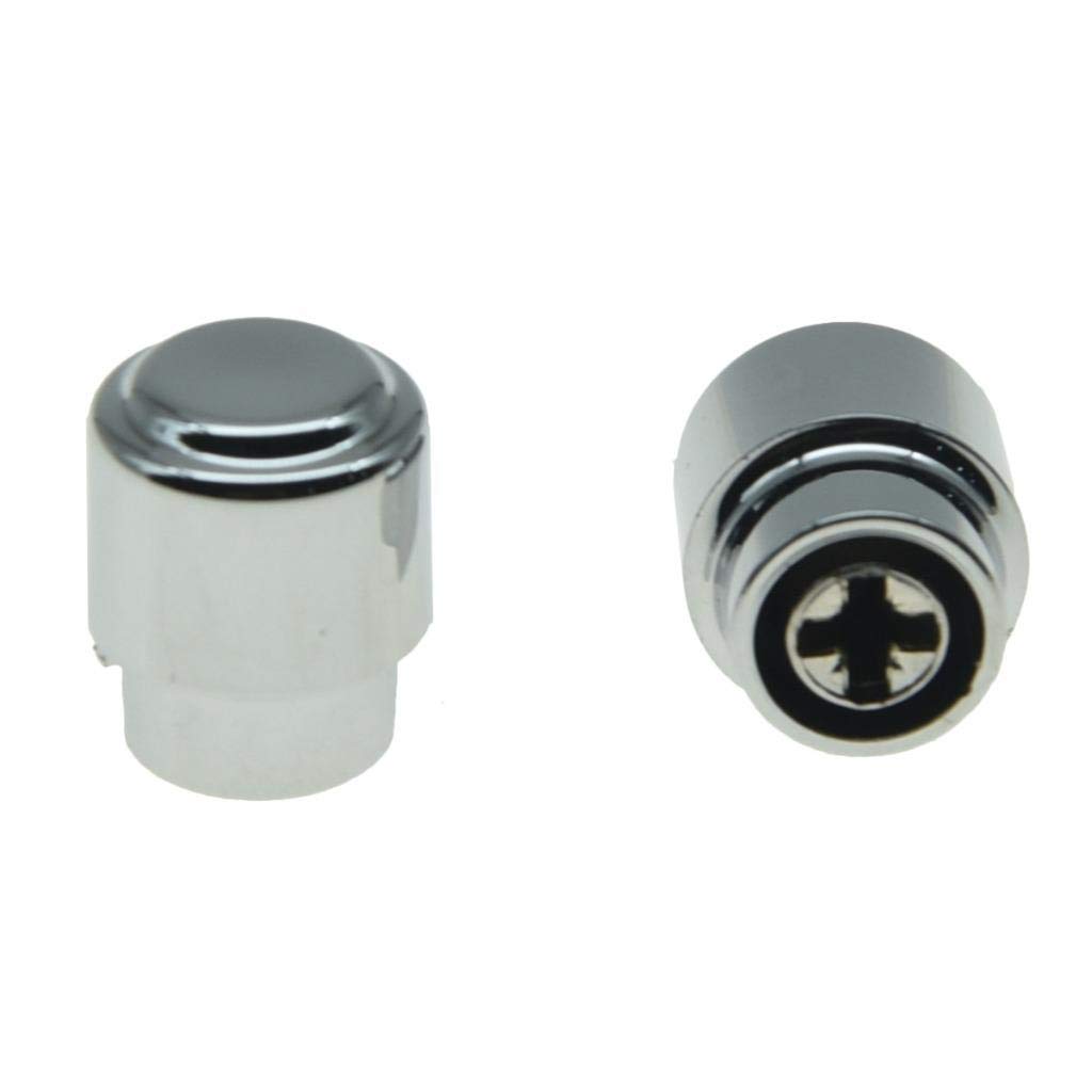 Dopro 2pcs Plastic Guitar Barrel Switch Tip 3 Way Pickup Selector Switch Knob for U.S./Import Tele Telecaster Chrome