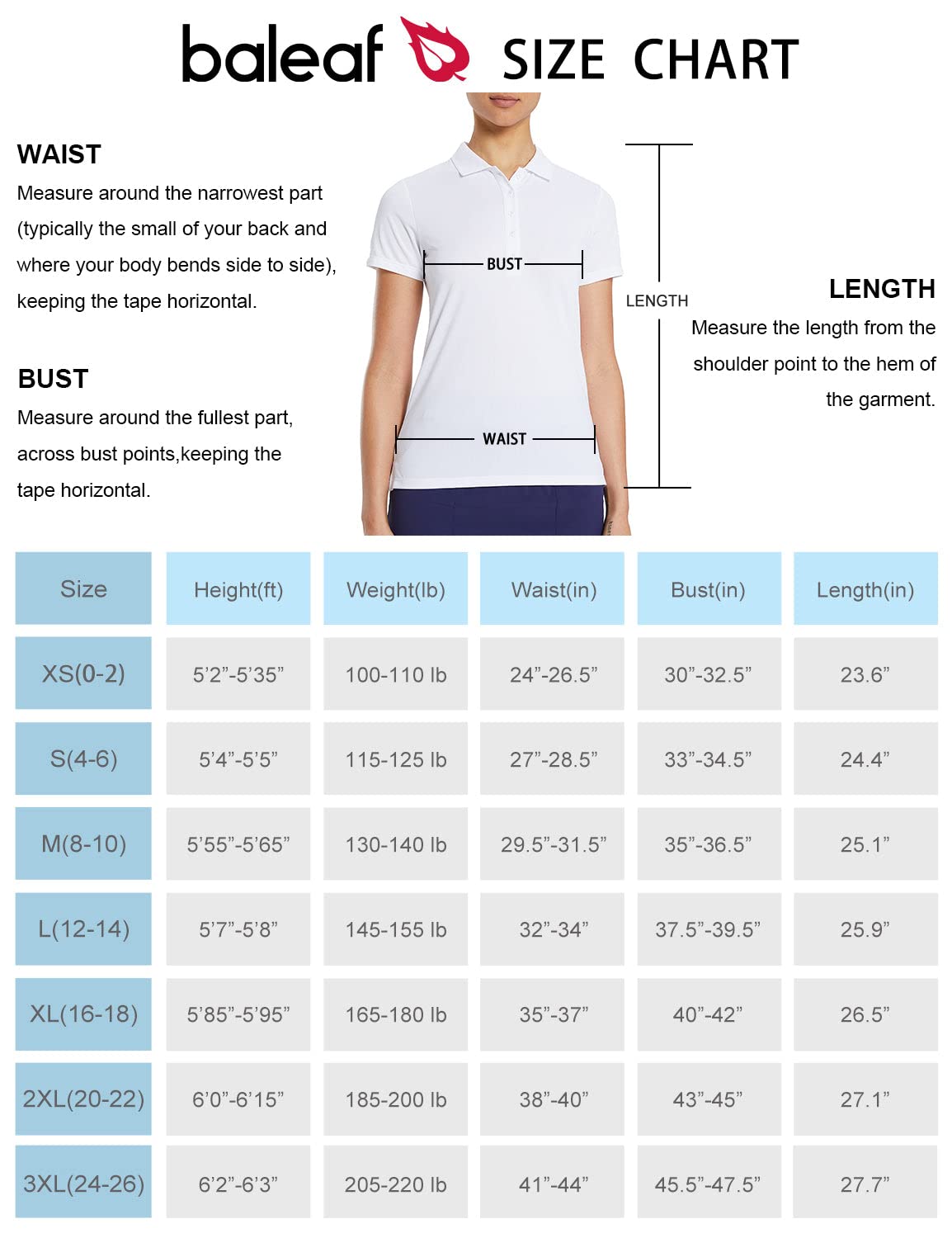 BALEAF Women's White Polo Shirts for Golf Short Sleeve Tops Quick Dry UPF50+ Lightweight 5-Button Pique Uniform Size L