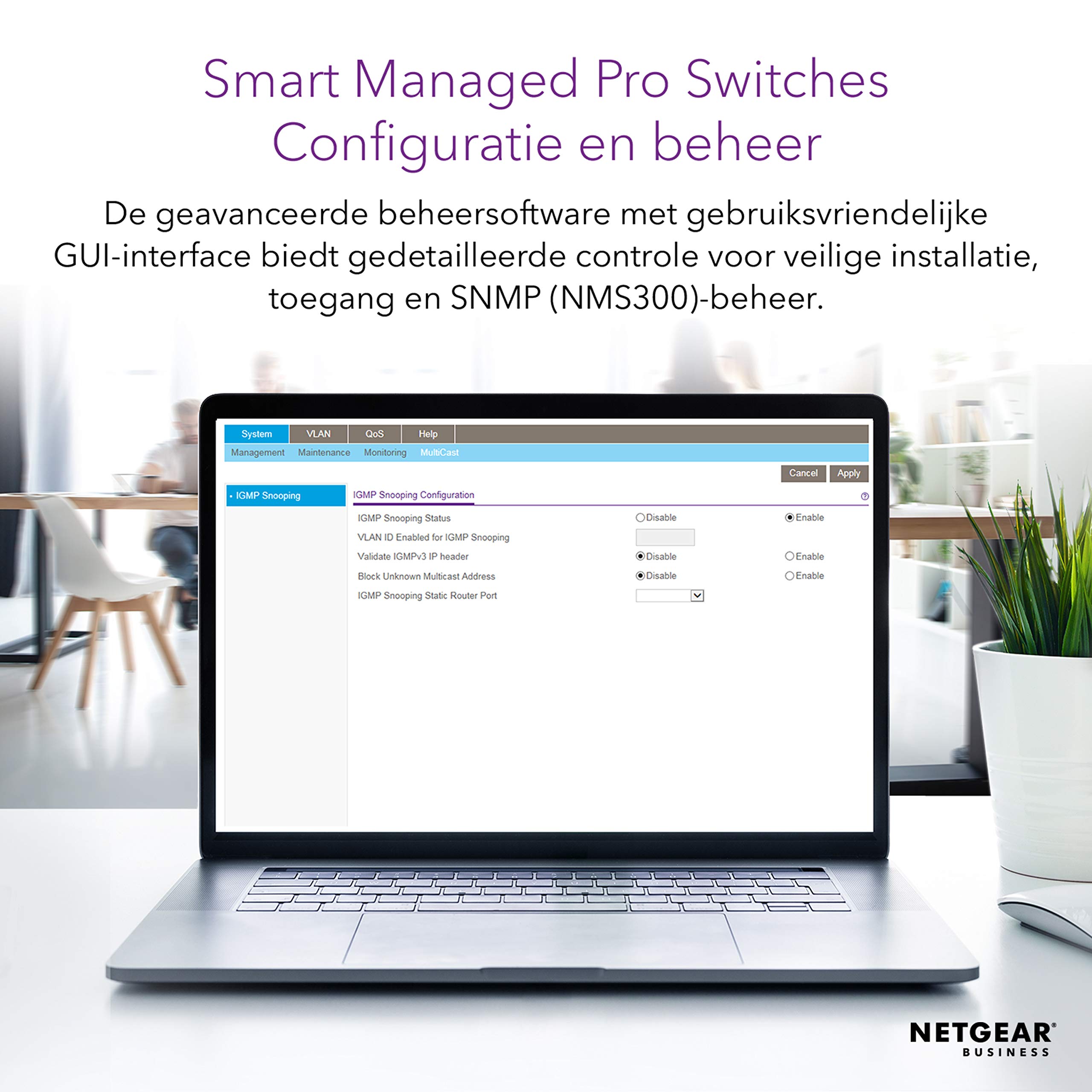 NETGEAR 52-Port Gigabit Ethernet Smart Managed Pro PoE Switch (GS752TPP) - with 48 x PoE+ @ 760W, 4 x 1G SFP, Desktop/Rackmount, and and ProSAFE Lifetime Protection