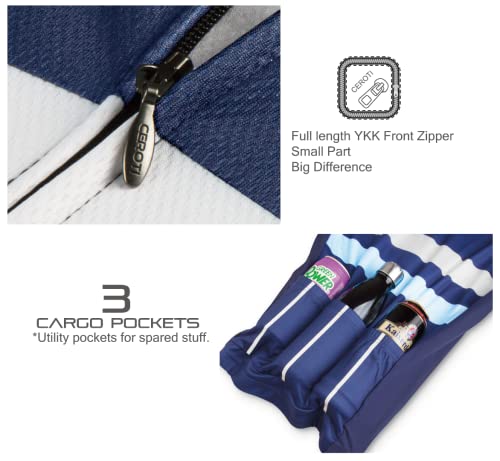 CEROTIPOLAR Standard Fit Cycling Bike Jerseys Fleeced, Fall Winter Long Sleeve Bicycle Jackets
