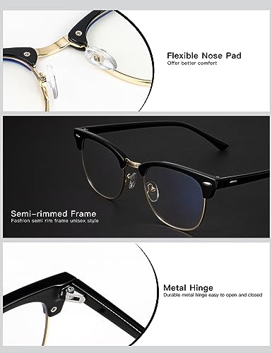 ANYLUV Blue Light Blocking Glasses for Women Men Computer/Gaming/TV/Phones Glasses Anti Eyestrain UV400(3 Pack)
