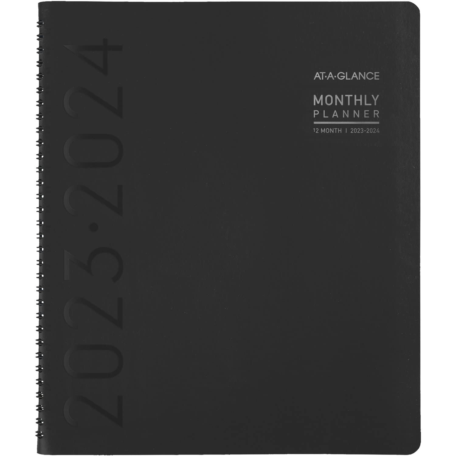 AT-A-GLANCE 2023-2024 Planner, Monthly Academic, 9" x 11", Large, Contempo, Black (70074X05)