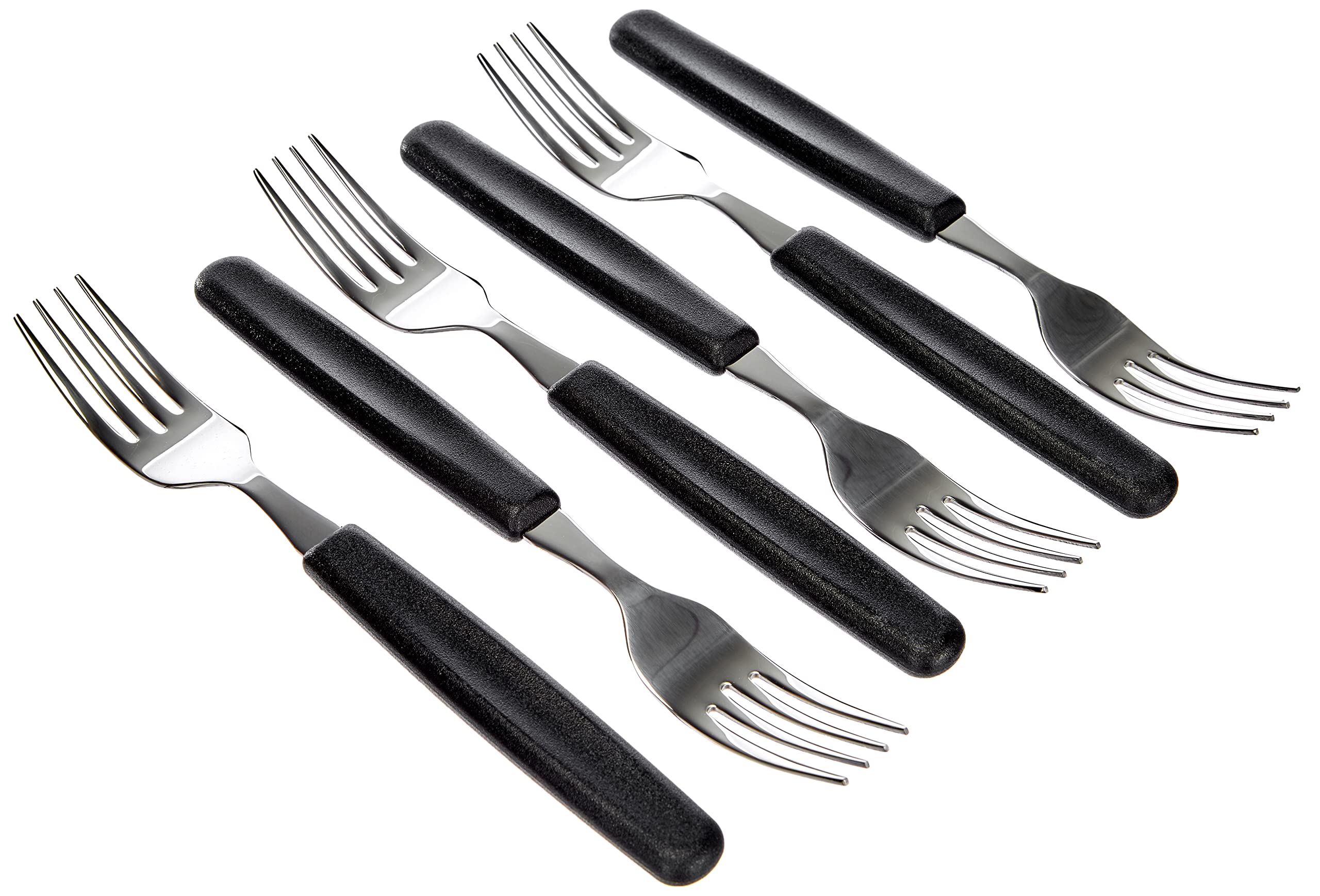Victorinox Swiss Classic, Table Set, Set of 24, Extra Sharp Blade, Wavy Edge, 11 cm, Stainless Steel, Black