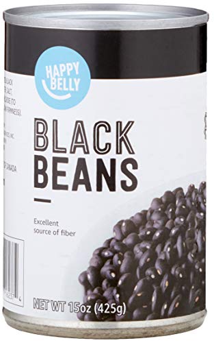 Amazon Brand - Happy Belly Black Beans, 15 ounce (Pack of 1)