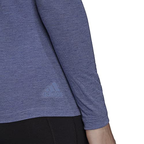 adidas Women's Sportswear Winners 2.0 Long Sleeve, Orbit Violet Melange, Large