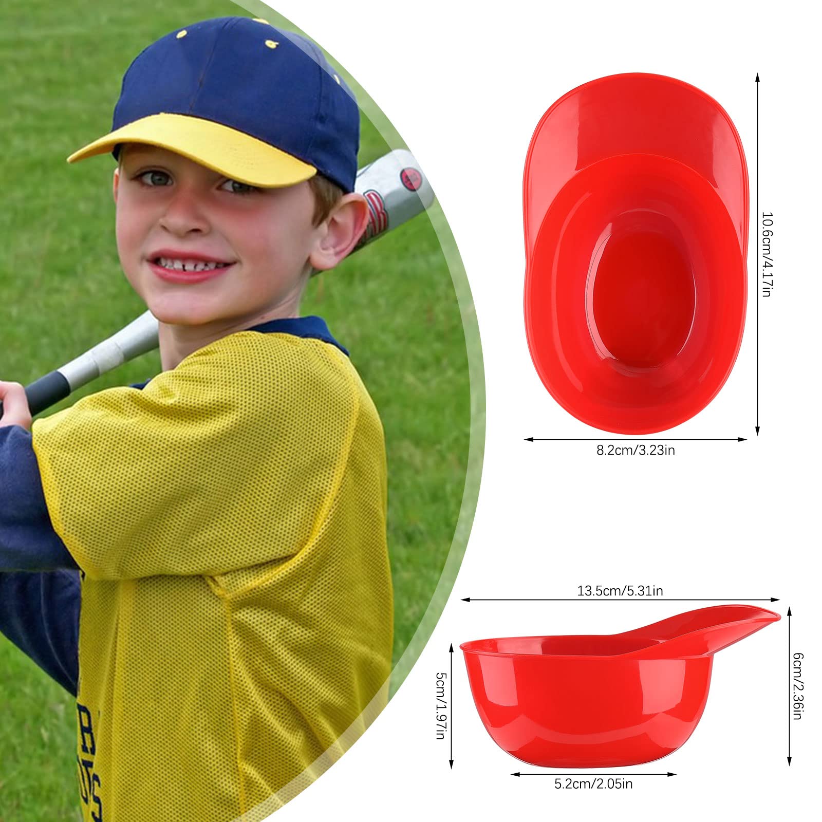 BEIJIALY 18 Pack Baseball Helmet Ice Cream Bowls,Parfait Cups Appetizer Cups,Mini Baseball Cap Bowls,Stackable Dessert Dishes for Party(Yellow)