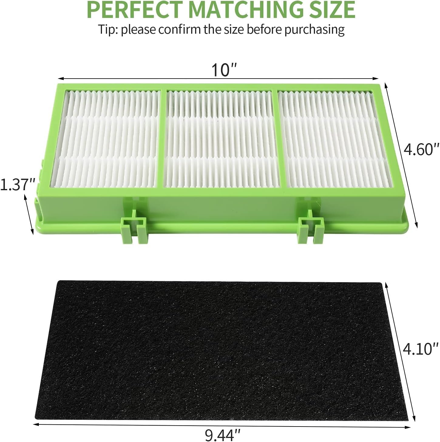 Gazeer True HEPA Replacement Filters for Holmes Aer1 Series Total Air Filter for HAPF300AH-U4R and HAP242-NUC(6 Pcs HEPA Filters + 8 Pcs Pre Filters)