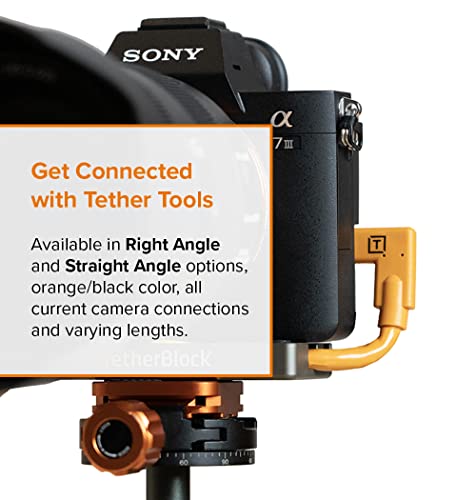 Tether Tools TetherPro USB-C to USB-C Cable | for Power Delivery, Fast Transfer and Connection Between Camera and Computer | High Visibility Orange | 15 feet (4.6 m)