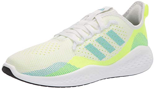adidas Women's Fluidflow 2.0 Running Shoes, White/Hazy Sky/Yellow, 6.5