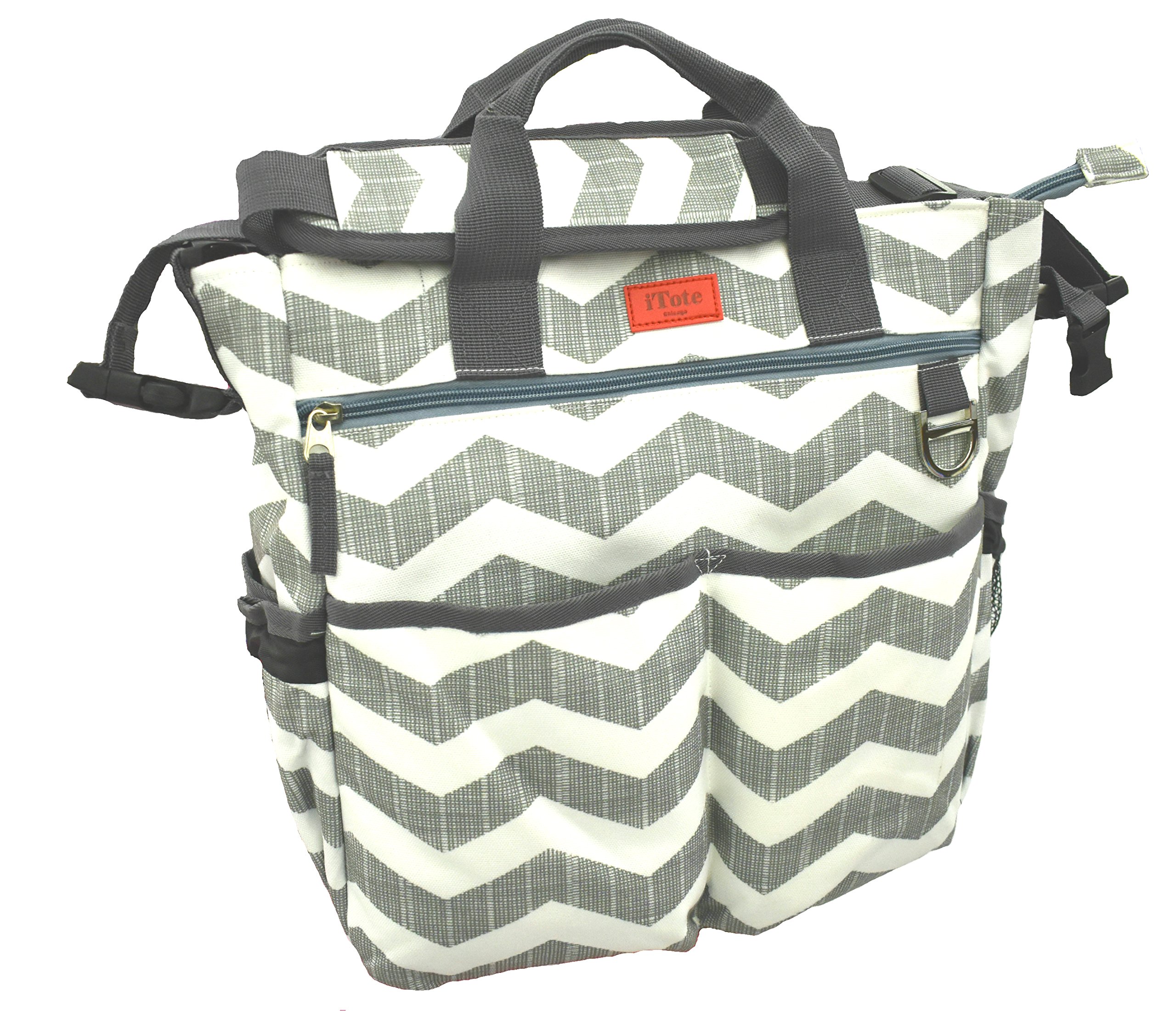 New Diaper Bag Amazingly Durable Poly Canvas Designer Diaper Bag/Baby Bag Organizer by iTOTE/Perfect for Ipad or iPhone