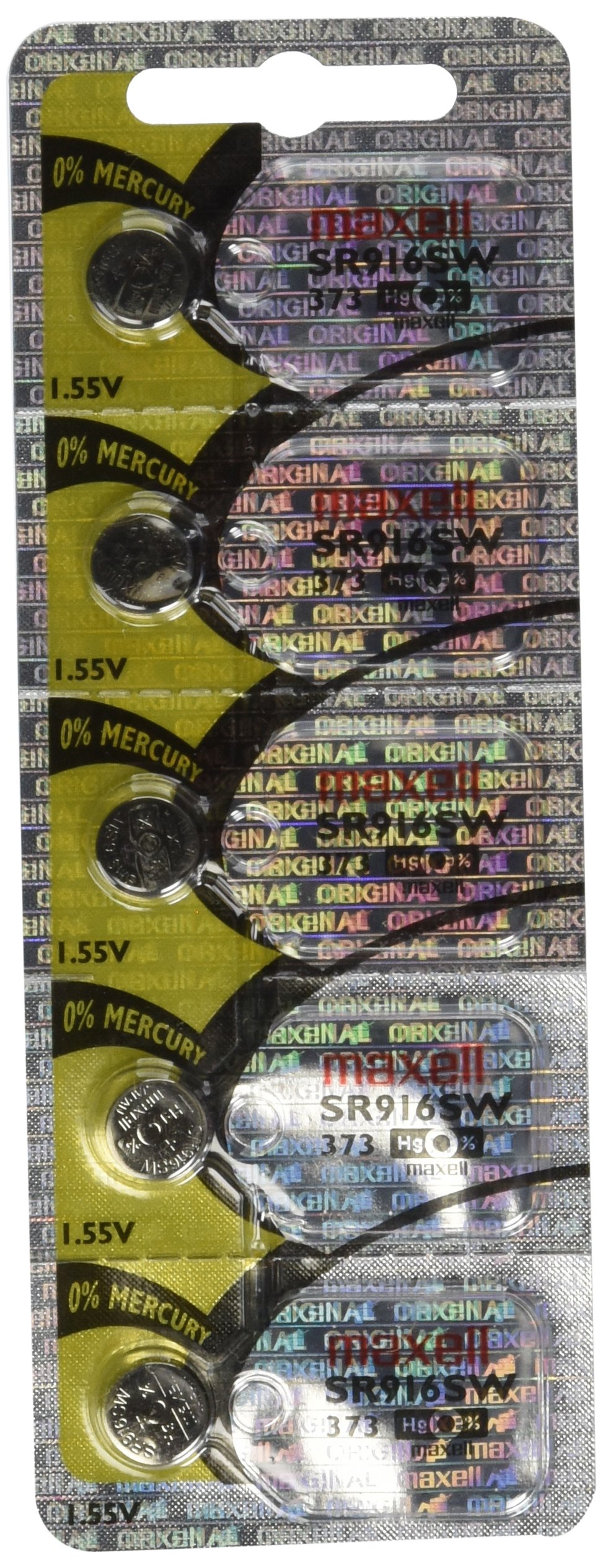 Maxell SR916SW SR68 SB-AJ SR916 373 Silver Oxide Watch Battery