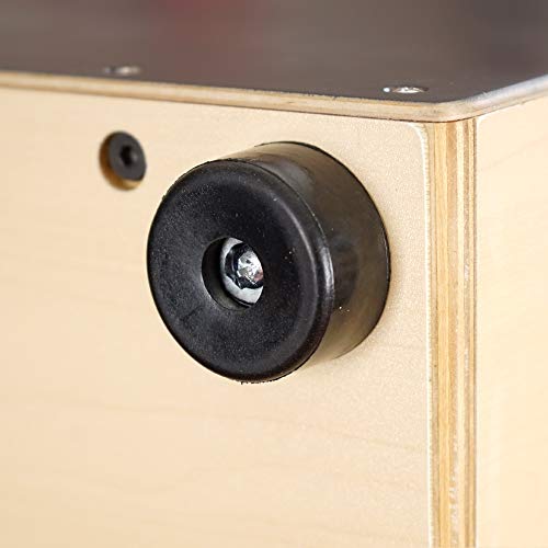 Amazon Basics Wooden Birch Cajon Percussion Box with Internal Guitar Strings - Black