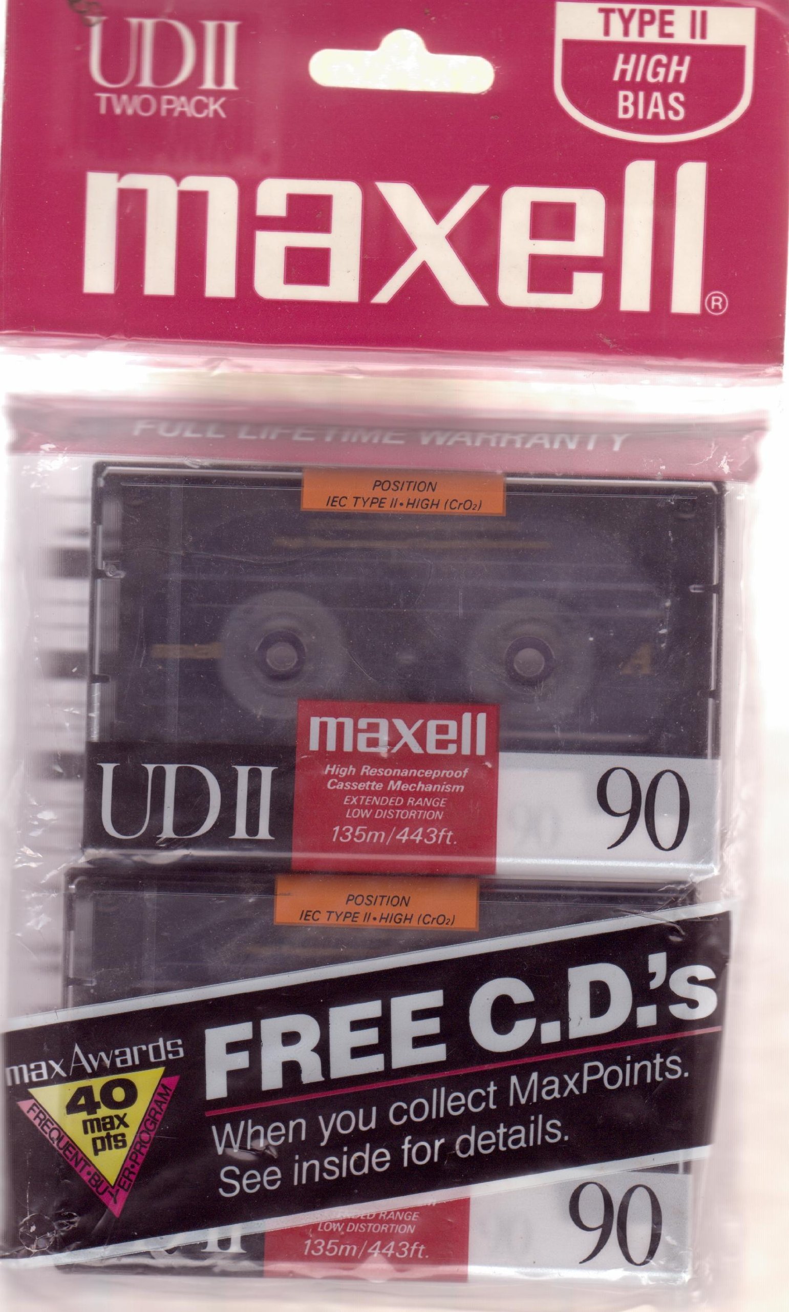 Maxell UDII Cd 90 MIN /135m (2-Pack)