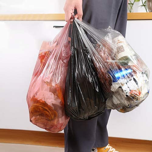 DZHJKIO Small Trash Bags,5 Rolls 46x60 Cm 100 PCS 4 Gallon Garbage Bags, For Kitchen Bathroom Bedroom Office Use