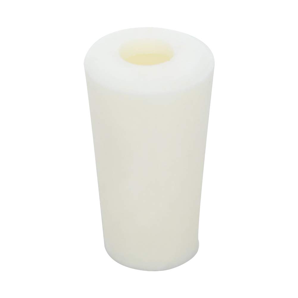 Bettomshin 2Pcs Airlock Stopper 19-27mm/0.75"-1.06" Conical Silicone Stoppers Carboy Suitable for 23mm/0.91" Dia Hole Plugs for Homebrewing Beer Wine Kombucha White