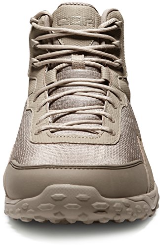 CQR Men's Military Tactical Boots, Lightweight 6 Inches Combat Boots, Durable EDC Outdoor Work Boots, No Zip Desert Sand, 13