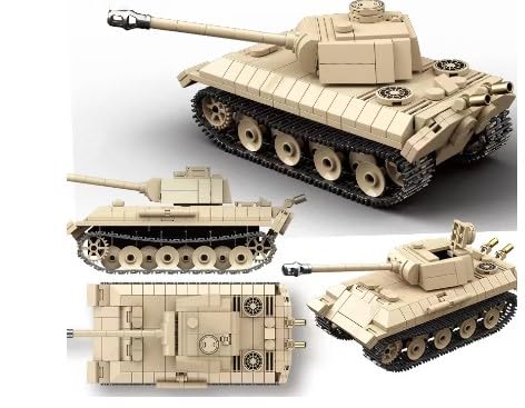 General Jim's Military Themed WW2 Building Blocks Tank Sets for World War 2 Brick Building Enthusiats (German Panther Ausf Tank)