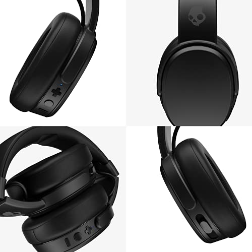 Skullcandy Crusher Wireless Over-Ear Bluetooth Headphones for iPhone and Android with Microphone / 40 Hours Battery Life / Extra Bass Tech / Great for Music, School, Workouts, and Gaming - Olive Green