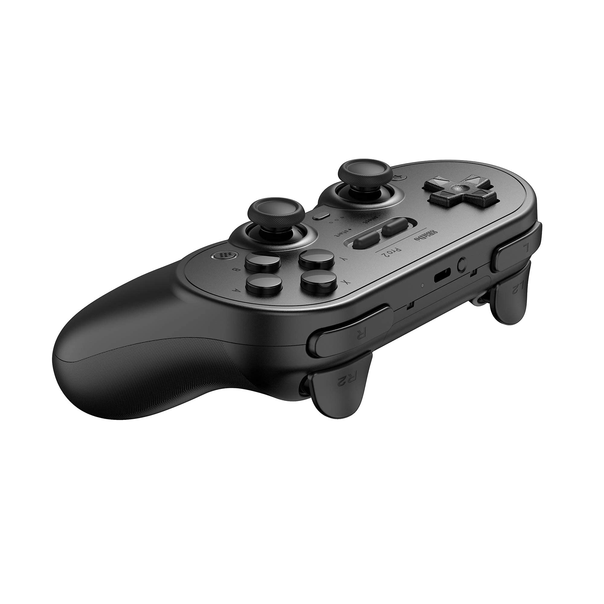 8BitDo - Pro 2 Bluetooth Gamepad - Black (Renewed)