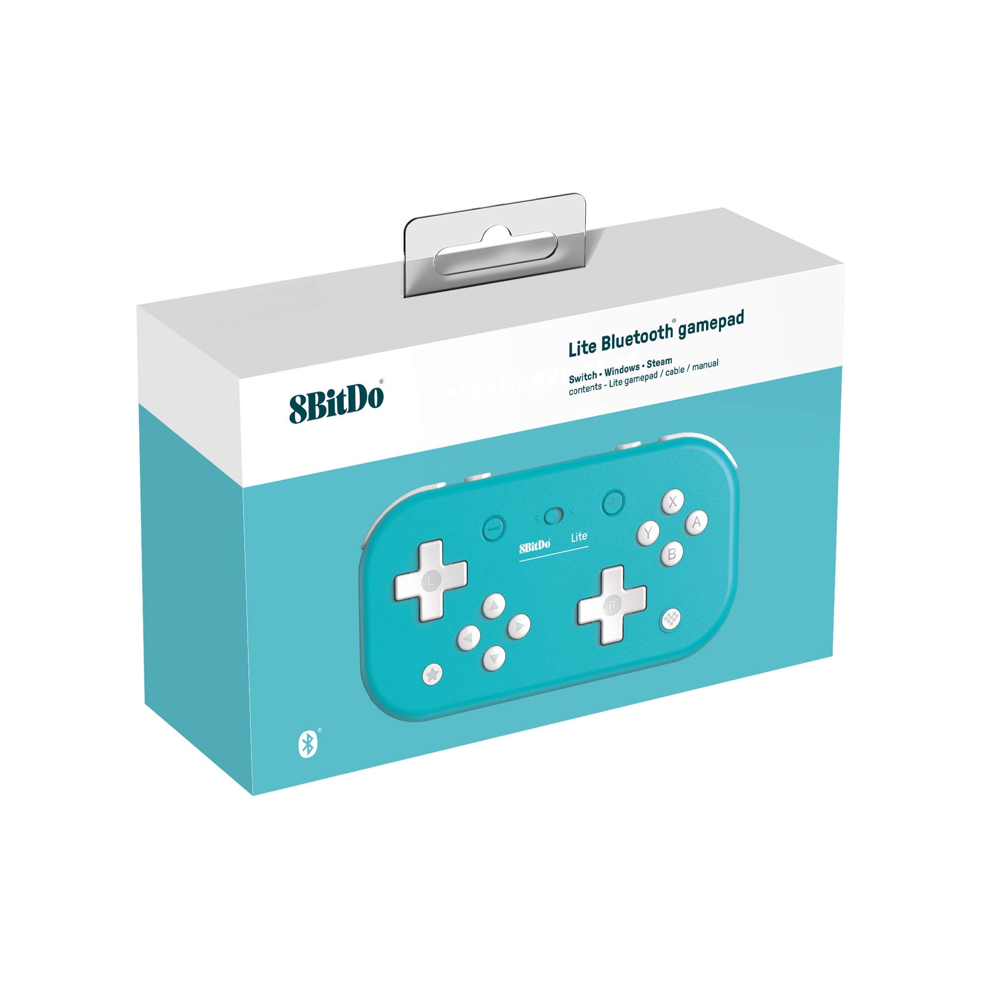 8Bitdo Lite Bluetooth Gamepad for Nintendo Switch Lite, Nintendo Switch & Windows (Turquoise Edition) (Renewed)