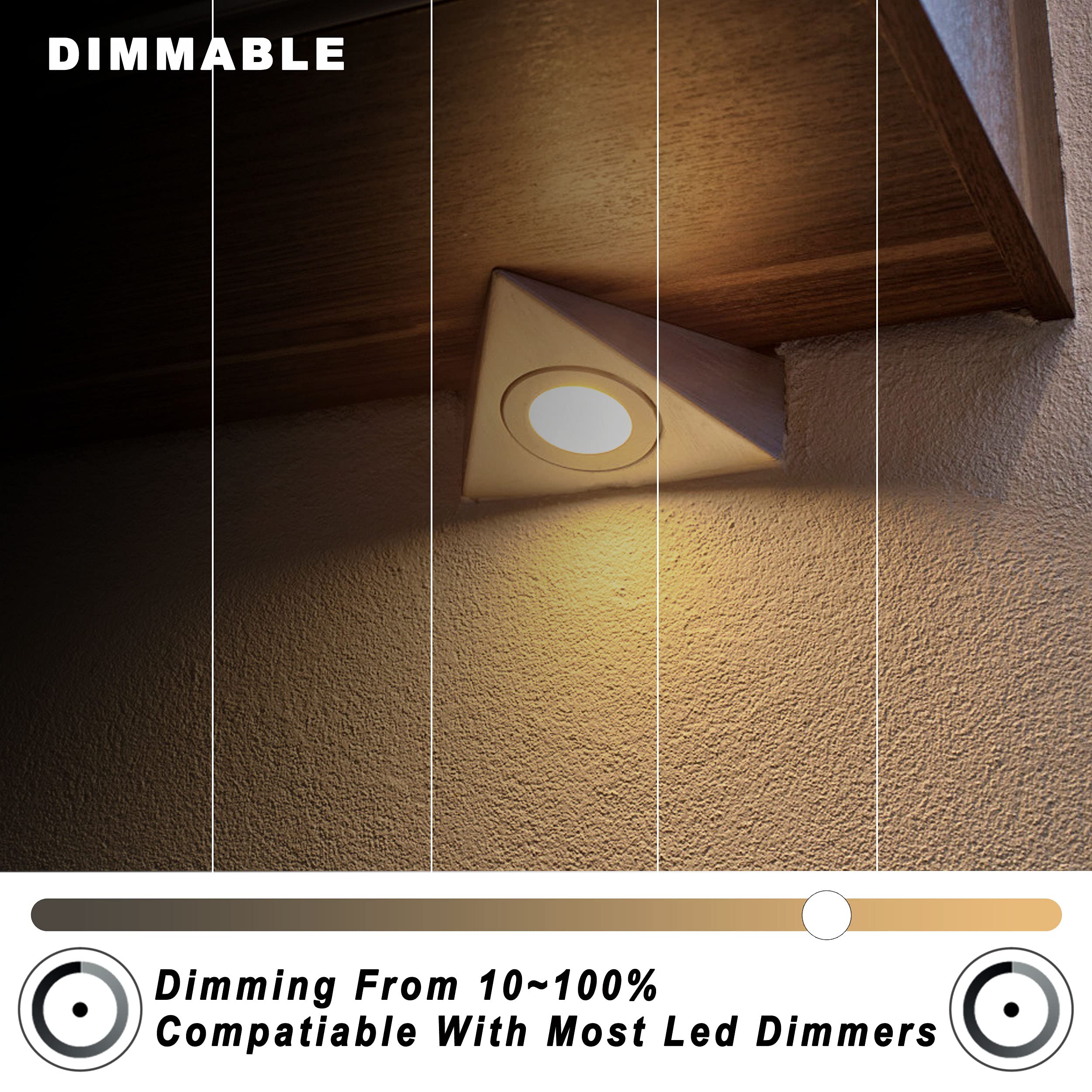 ALIDE GU10 Led Light Bulbs Dimmable AC120V,25W 35W 50W Halogen Replacement,2700K Warm White,MR16 GU10 Dimmable 2 Prong Base 5W Led Track Bulbs,450LM,38 Degrees,6Pack