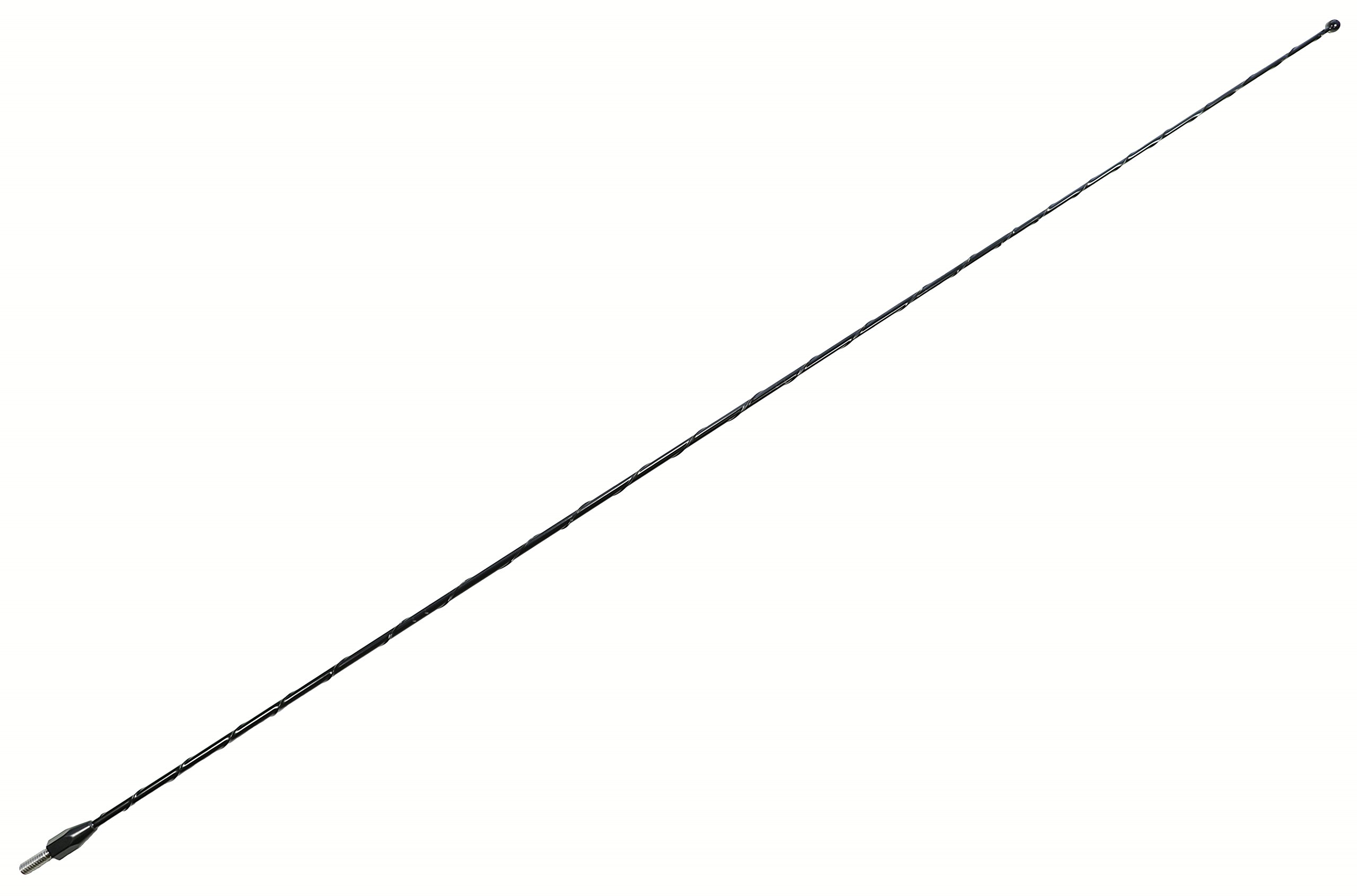 AntennaMastsRus - 31 Inch Black Antenna fits Ford F-150, F-250, F-350, F-450, F-550, F-600, F-650 | Dodge Ram 1500, 2500, 3500 - Stainless Steel Threading