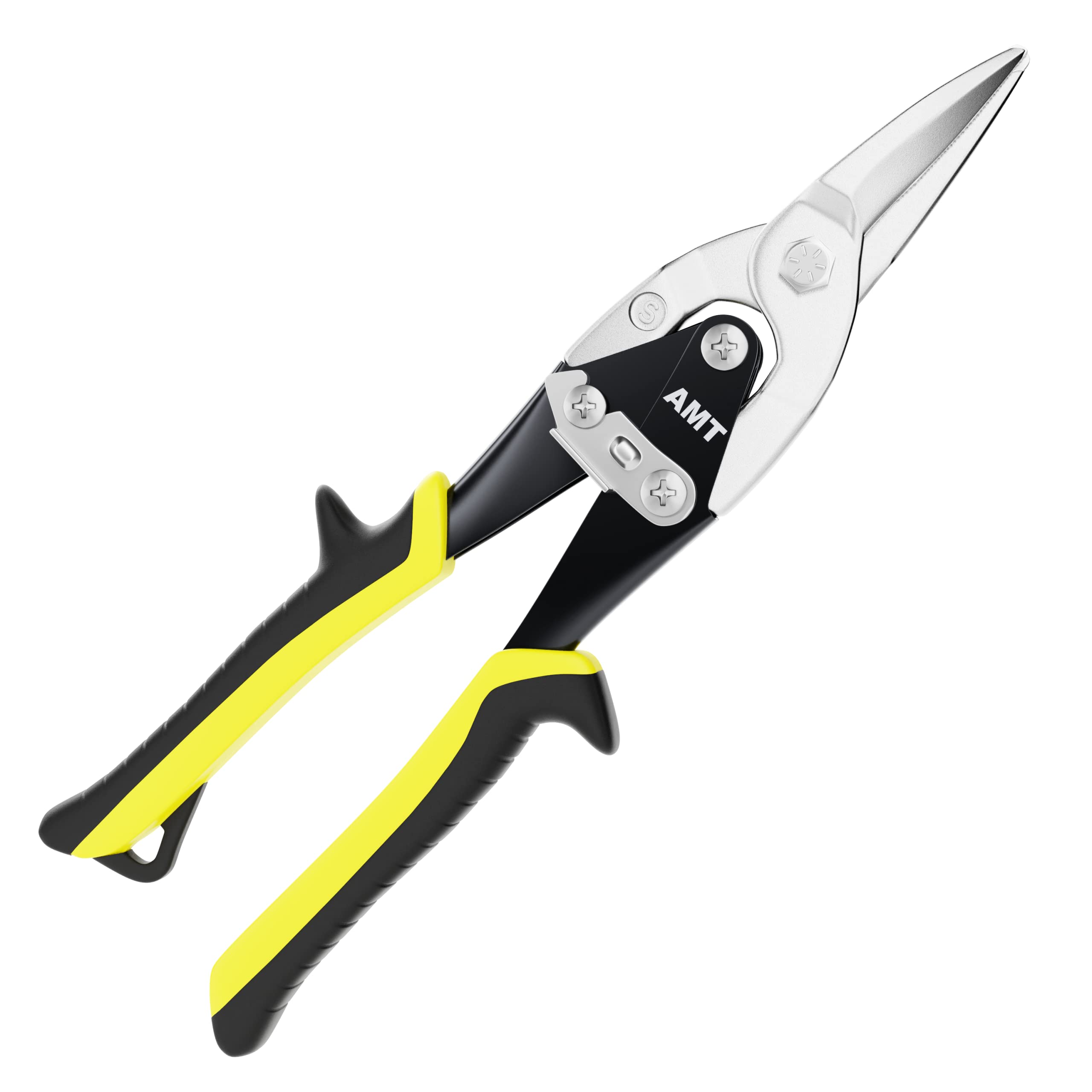 AMERICAN MUTT TOOLS 10 Inch Straight Cut Tin Snips Heavy Duty โ CrMo Sheet Metal Cutter โ Aviation Snips for Sheet Metal โ Sheet Metal Snips, Sheet Metal Shears Tin Snips for Cutting Metal Sheet
