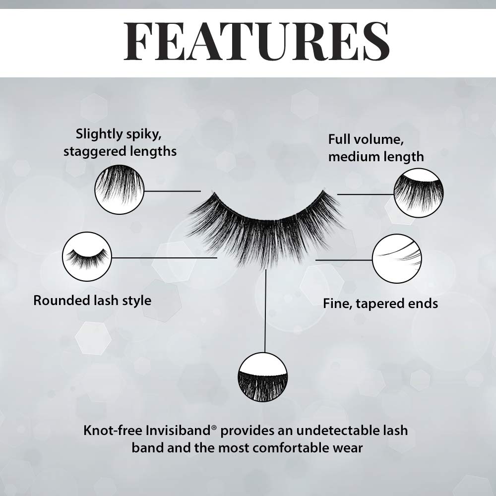 Ardell False Eyelashes 3D Faux Mink 854, 4 pairs