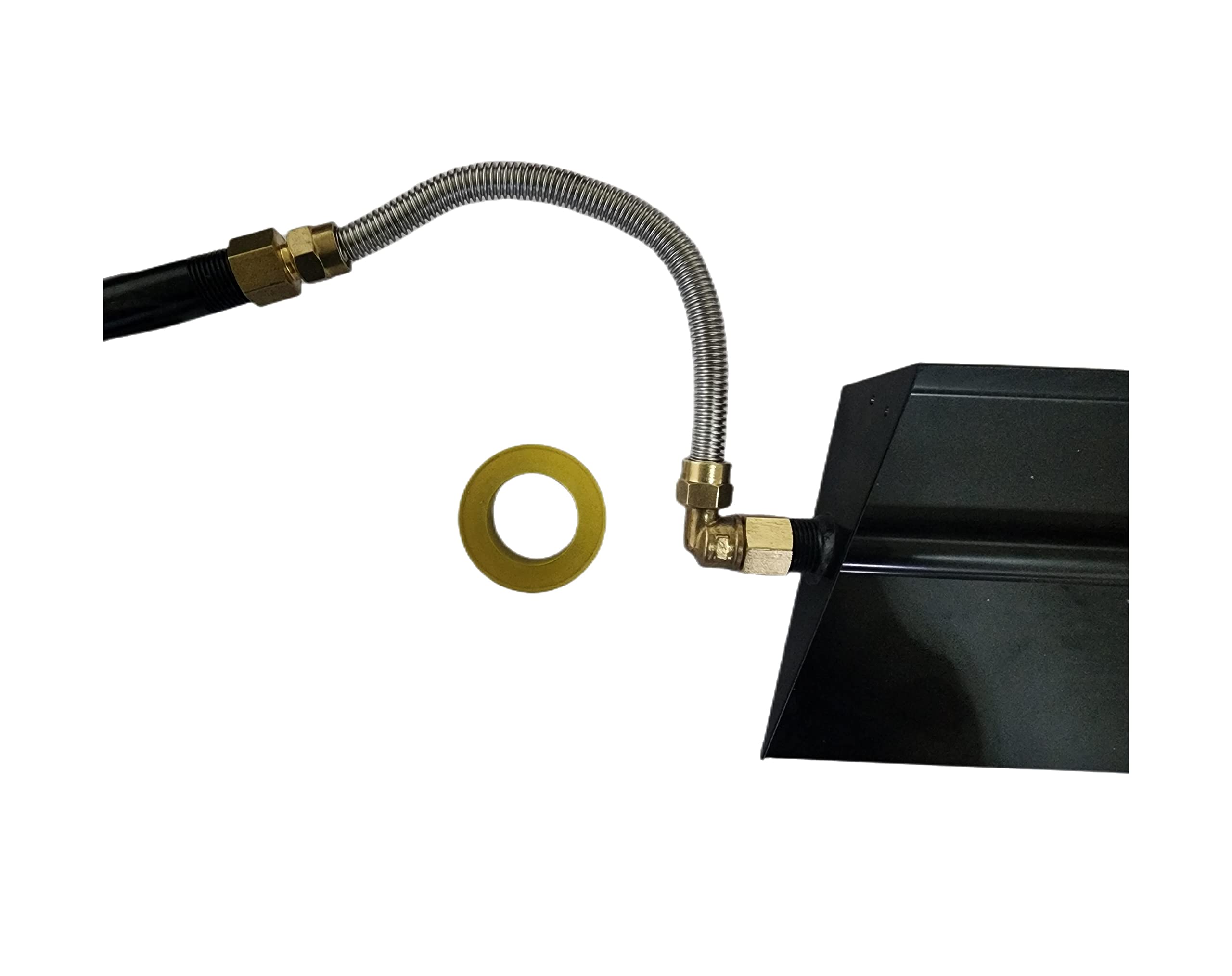 Americangaslogs 18"-30" Burner Pan for Gas Fireplace Gas Fireplace Burner Gas Logs Propane Burner (18 inch Two Pipe)