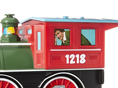 Lionel Battery-Operated Elf Toy Train Set with Locomotive, Train Cars, Track & Remote with Authentic Train Sounds, & Lights for Kids 4+