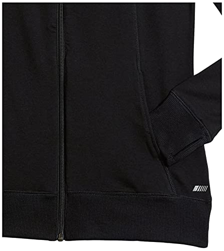 Amazon Essentials Women's Studio Terry Long-Sleeve Full-Zip Jacket, Black, X-Small