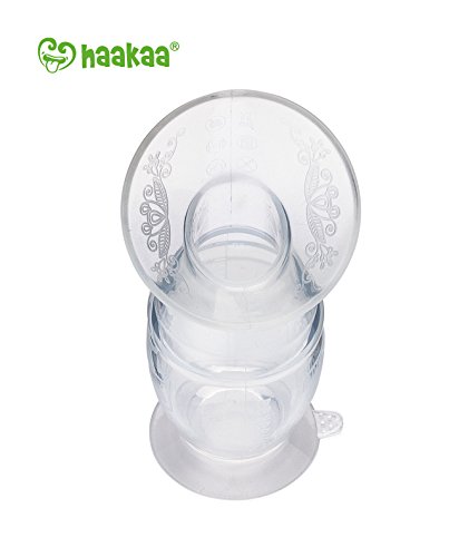 Haakaa New Silicone Breast Pump 150ML with Suction 100% Food Grade Silicone BPA PVC and Phthalate Free (150ml)