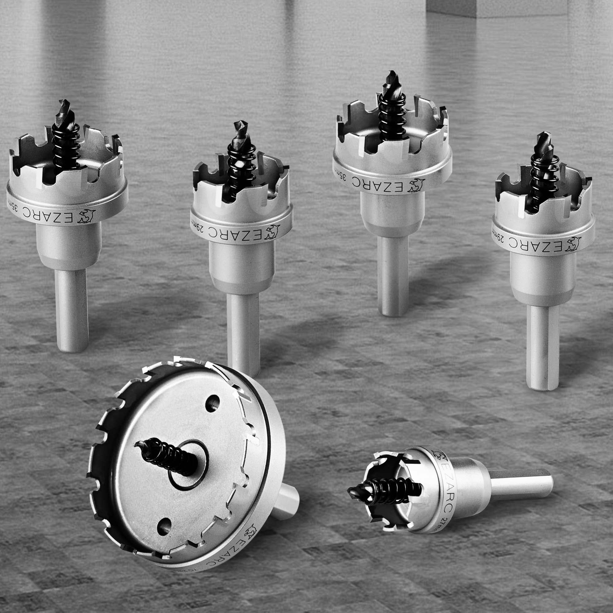 EZARC Carbide Hole Saw Heavy Duty, Hole Cutter for Stainless Steel, Sheet Metal 15/16" 24mm