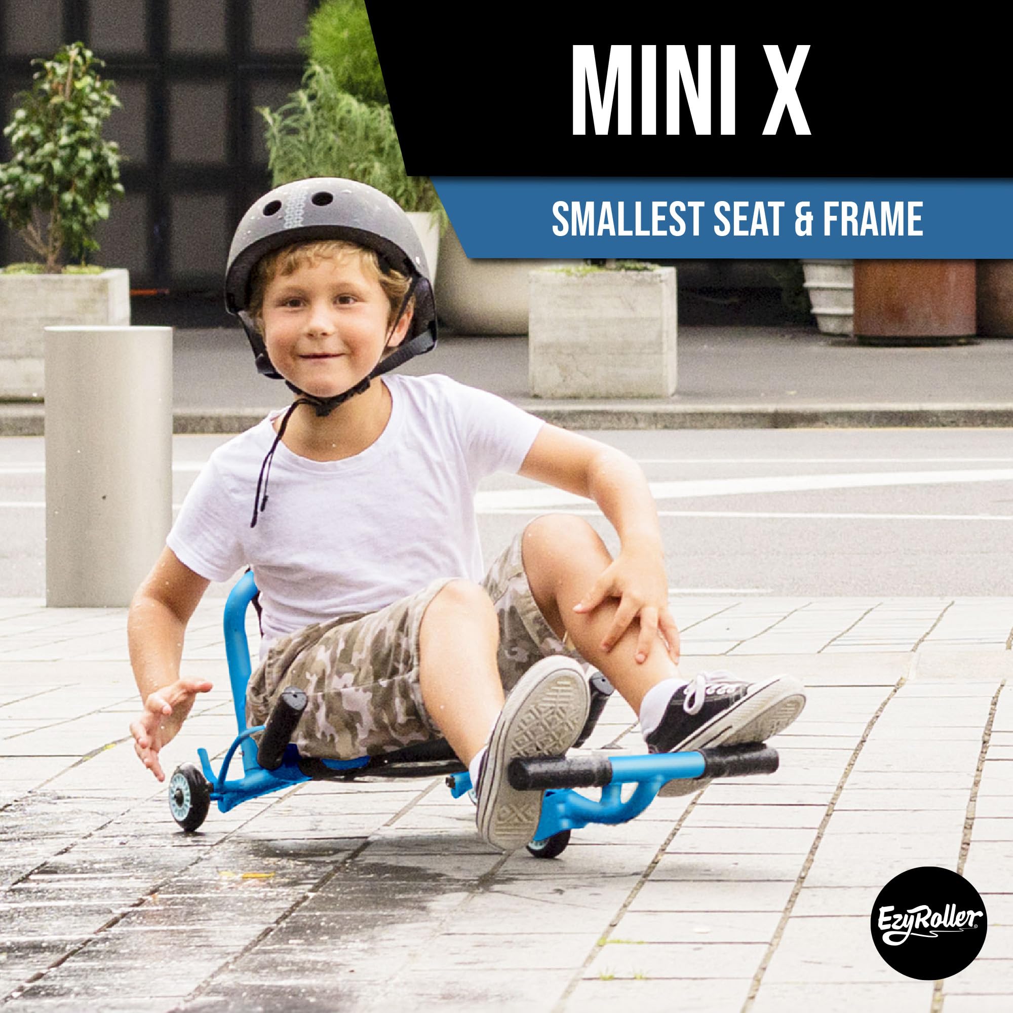 EzyRoller Mini Ride On Toy for Kids Age 2-5 Years, Up to 45 lbs - Black