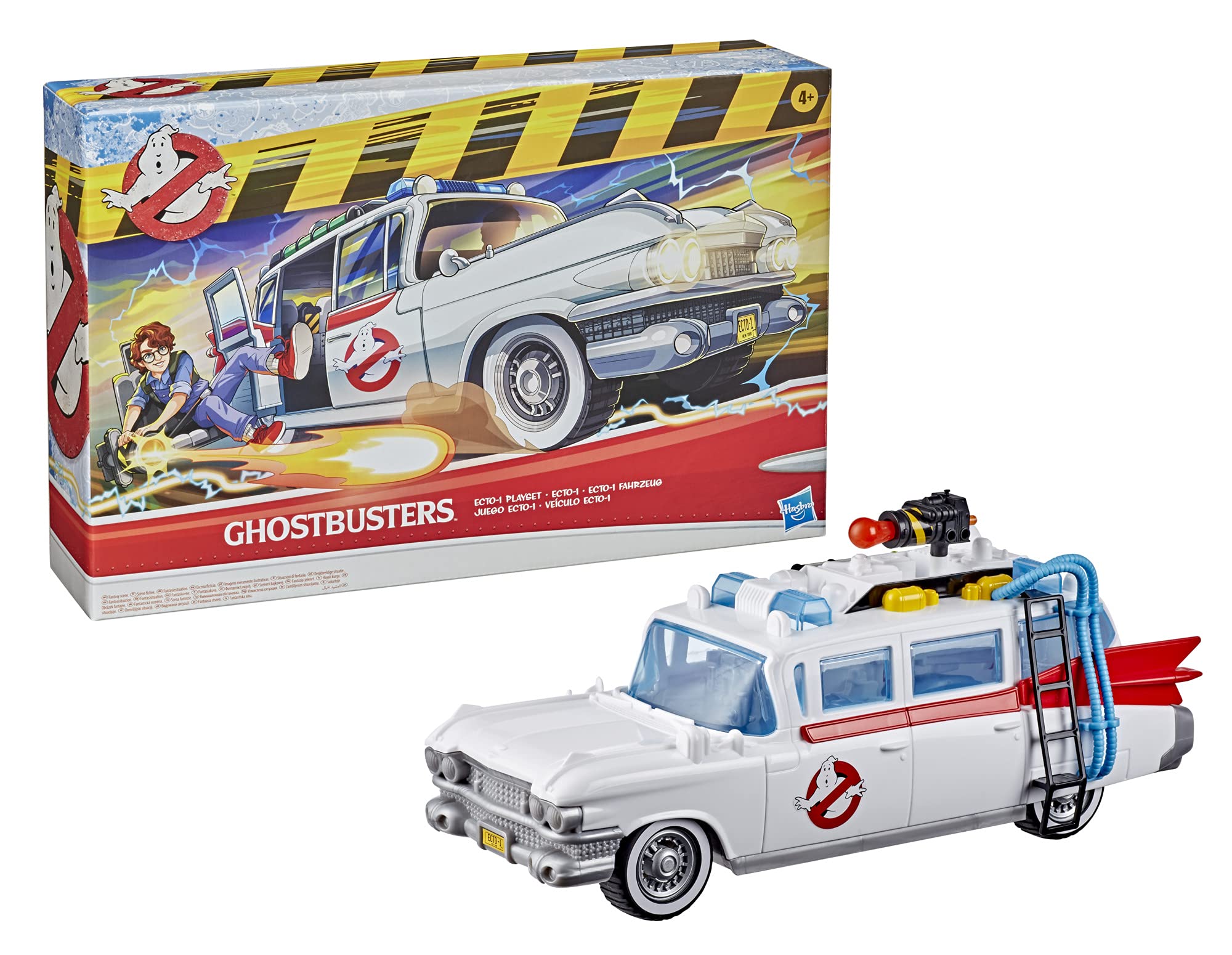 Ghostbusters 2021 Movie Ecto-1 Playset with Accessories for Kids Ages 4 and Up New Car Great Gift for Kids,Collectors,and Fans