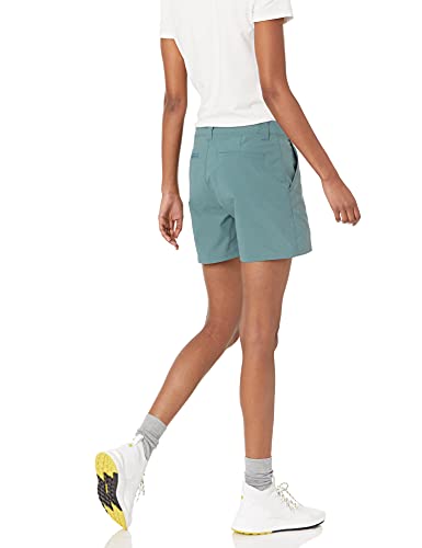 Amazon Essentials Women's Stretch Woven 5 Inch Outdoor Hiking Shorts with Pockets, Sage Green, 12