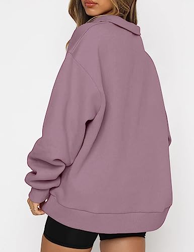 AUTOMET Womens Oversized Sweatshirts Hoodies Half Zip Pullover Trendy Long Sleeve Shirts Tops Y2k Fall Outfits Sweaters Clothes 2023