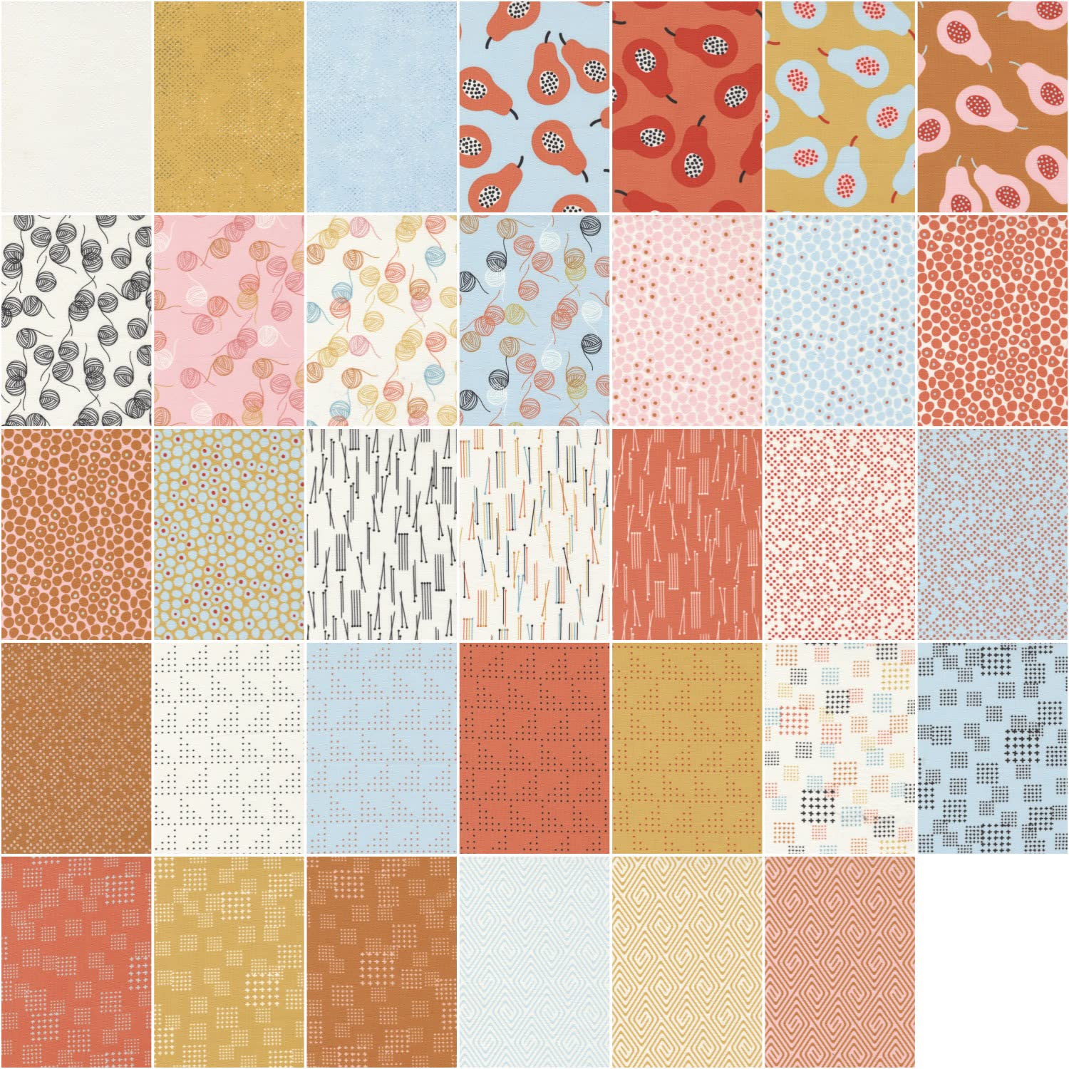 Zen Chic Lazy Afternoon 34 Fat Eighths Moda Fabrics 1780F8