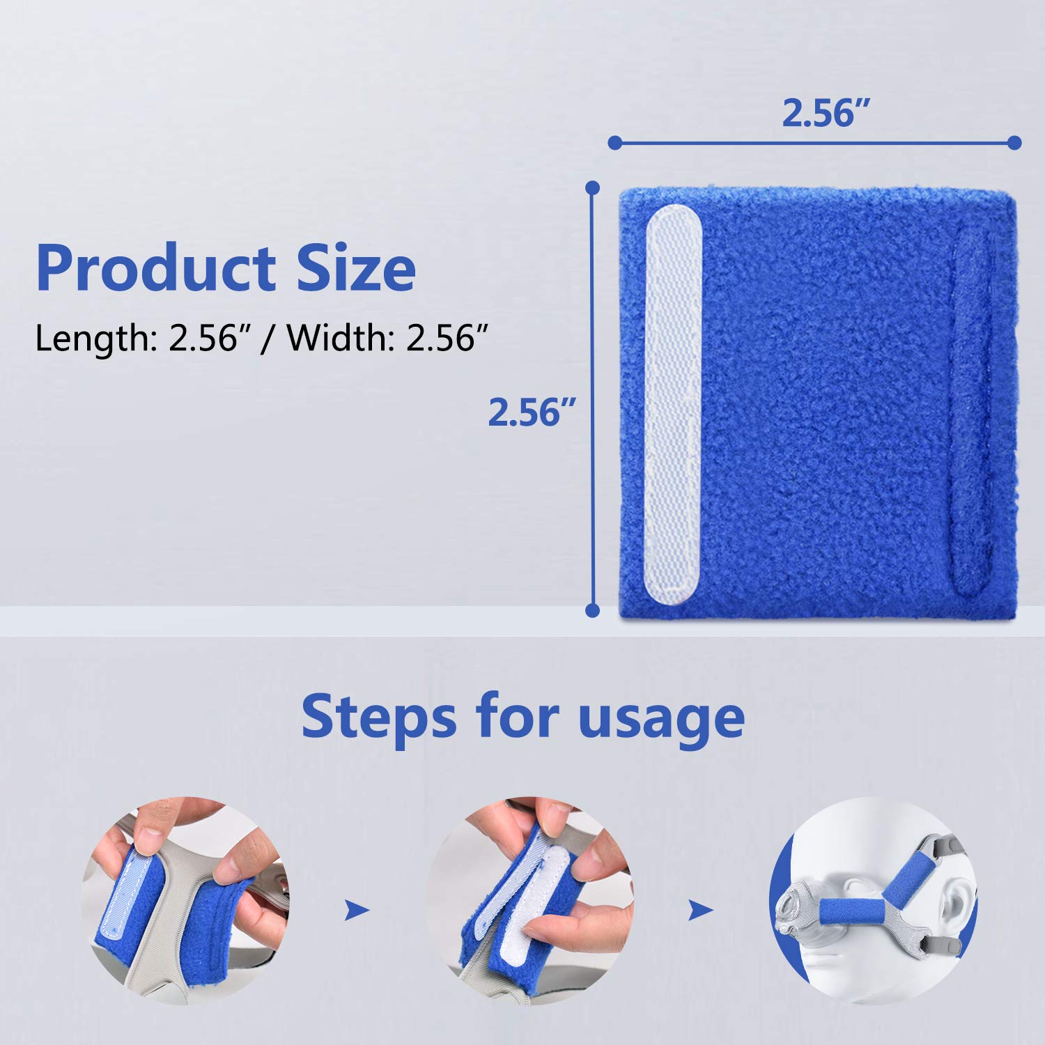 8Packs Strap Covers - Headgear Strap Covers Compatible with N20, Super Comfort Pads - Reduces Redness & Pressure Marks